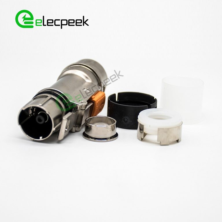 HVIL 125A Straight Plug High Voltage Interlock Connector 1Pin 6mm Metal ...