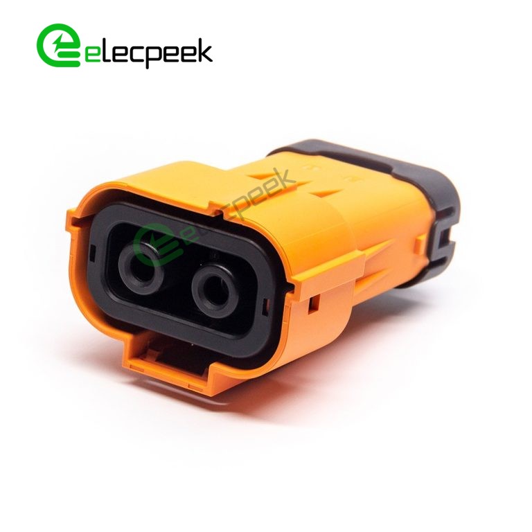 2Pin 6mm 150A HVIL Plug High Voltage Interlock Connector Straight Plug ...