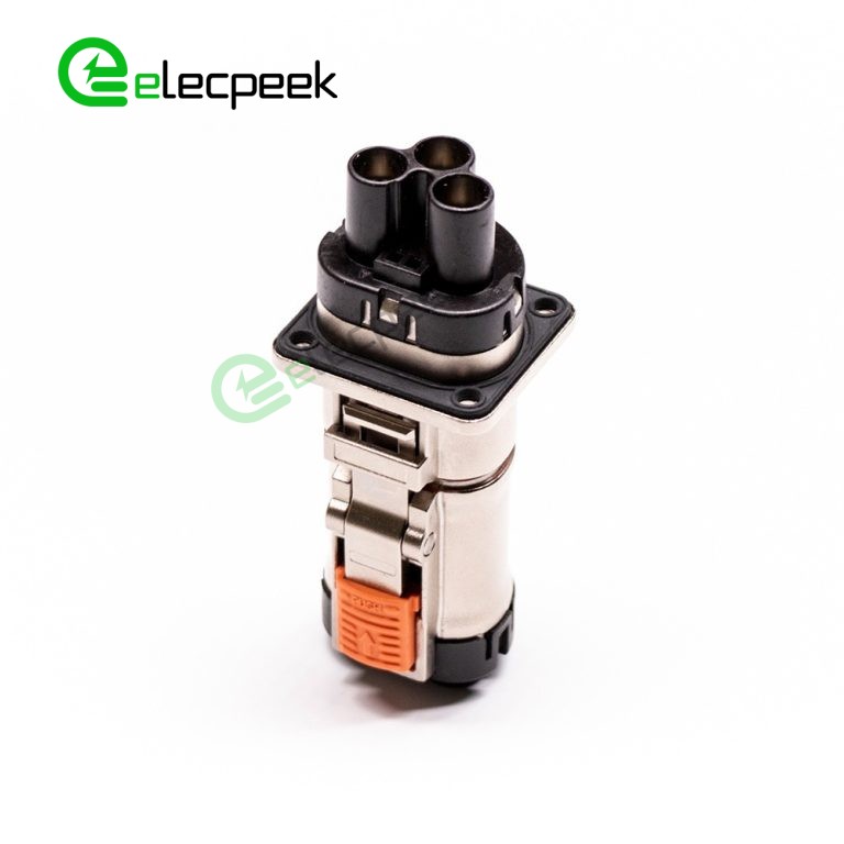 3 Pin 35A HVIL Straight Plug High Voltage Interlock Connector 3.6mm ...
