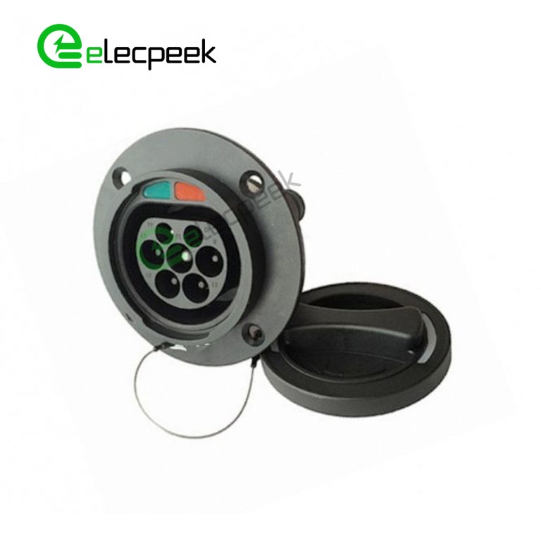 EV Charging Connector IEC 62196-2 Type 2 Socket AC Charge Port 16A 250V ...