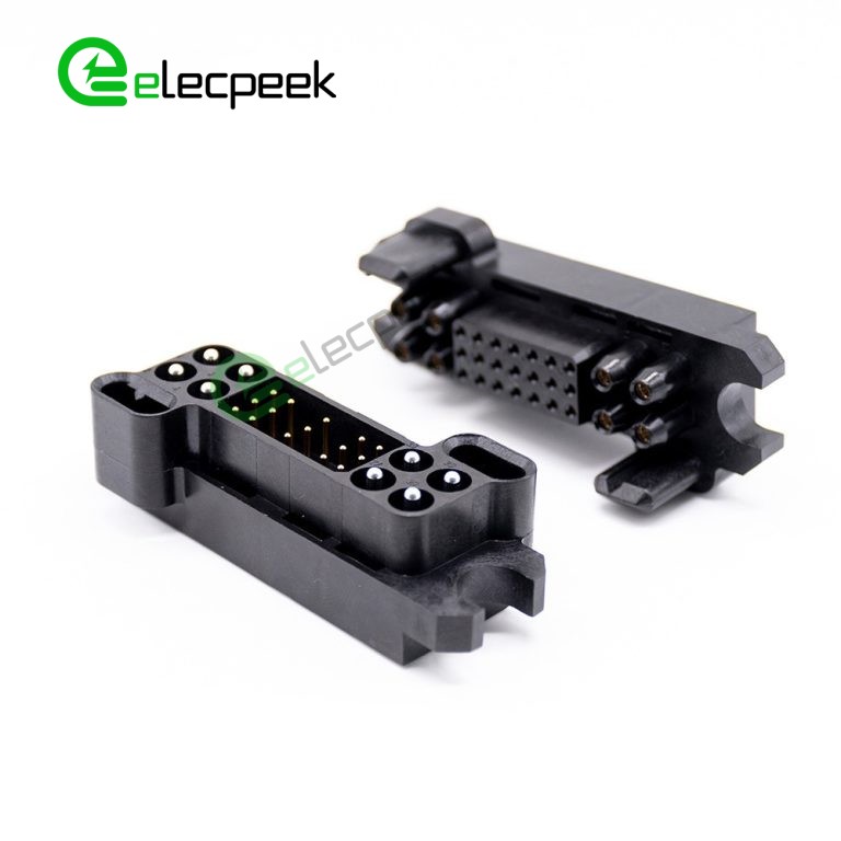 29 Pin 35A Power Drawer Connector 1500V High Current Heavy Load Straight - Elecpeek