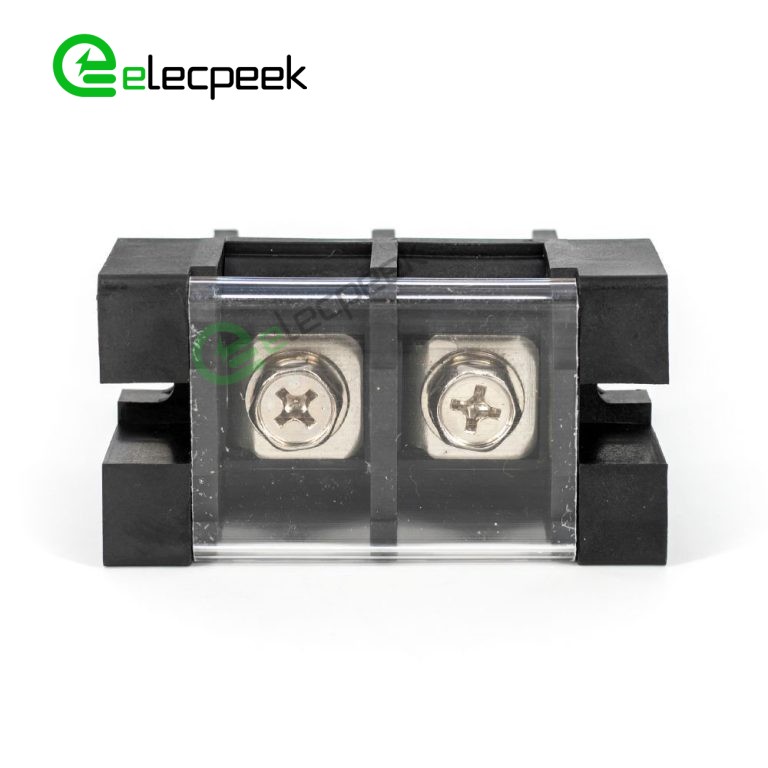 High Current Panel Feed Through Terminal Block 200A 2 Pin 600V 80mm2 ...