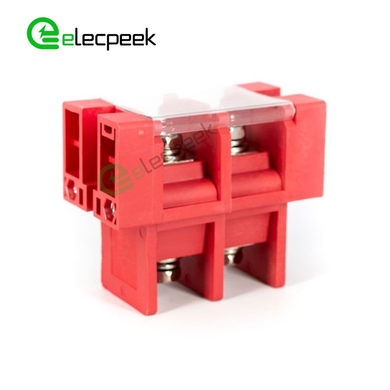 High Current Panel Feed Through Terminal Block 200A 2 Pin 600V 80mm2 ...